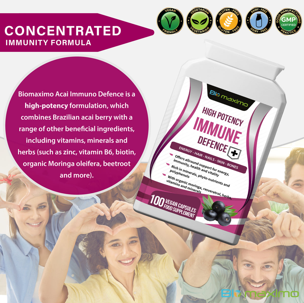 High-potency Immune Defence With Resveratrol, Vitamins, Minerals & Her ...