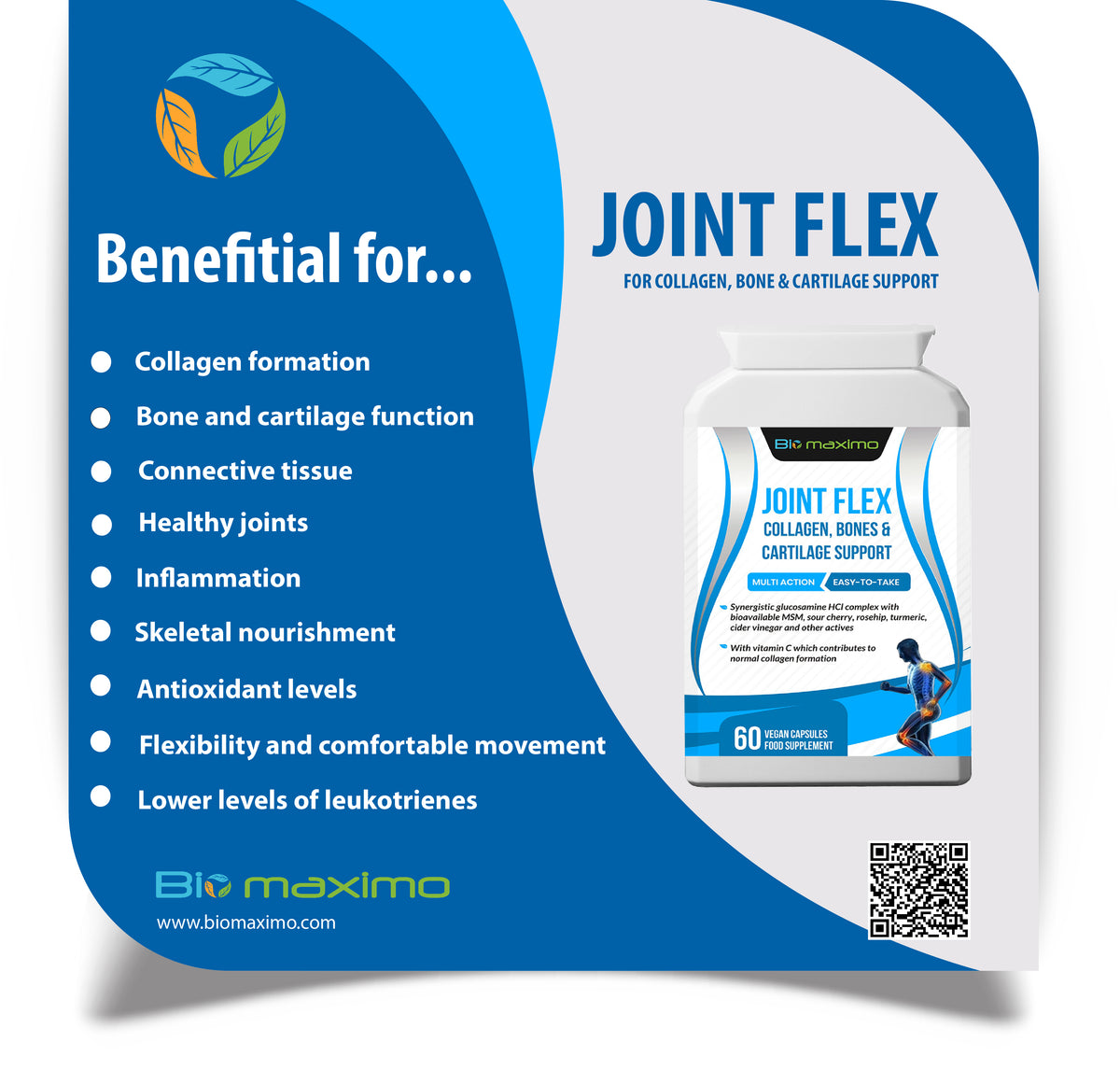 Biomaximo Joint Flex - Natural Supplement for Joint Pain | Supports ...