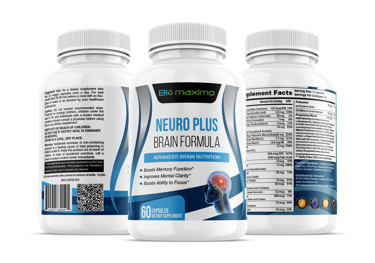 Biomaximo Neuro Plus Brain and Focus – Advanced Brain Nutrition ...